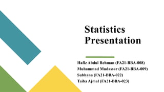 STATISTICS(PPT).pptx | Science