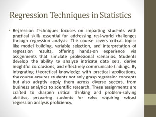Regression Techniques in Statistics.pptx