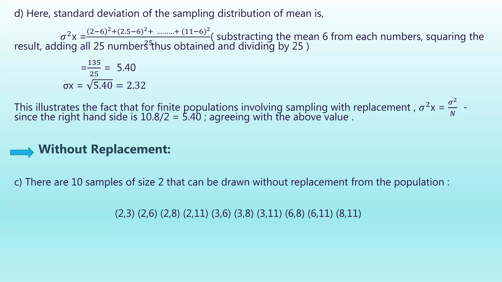 Sampling distribution | PPTX
