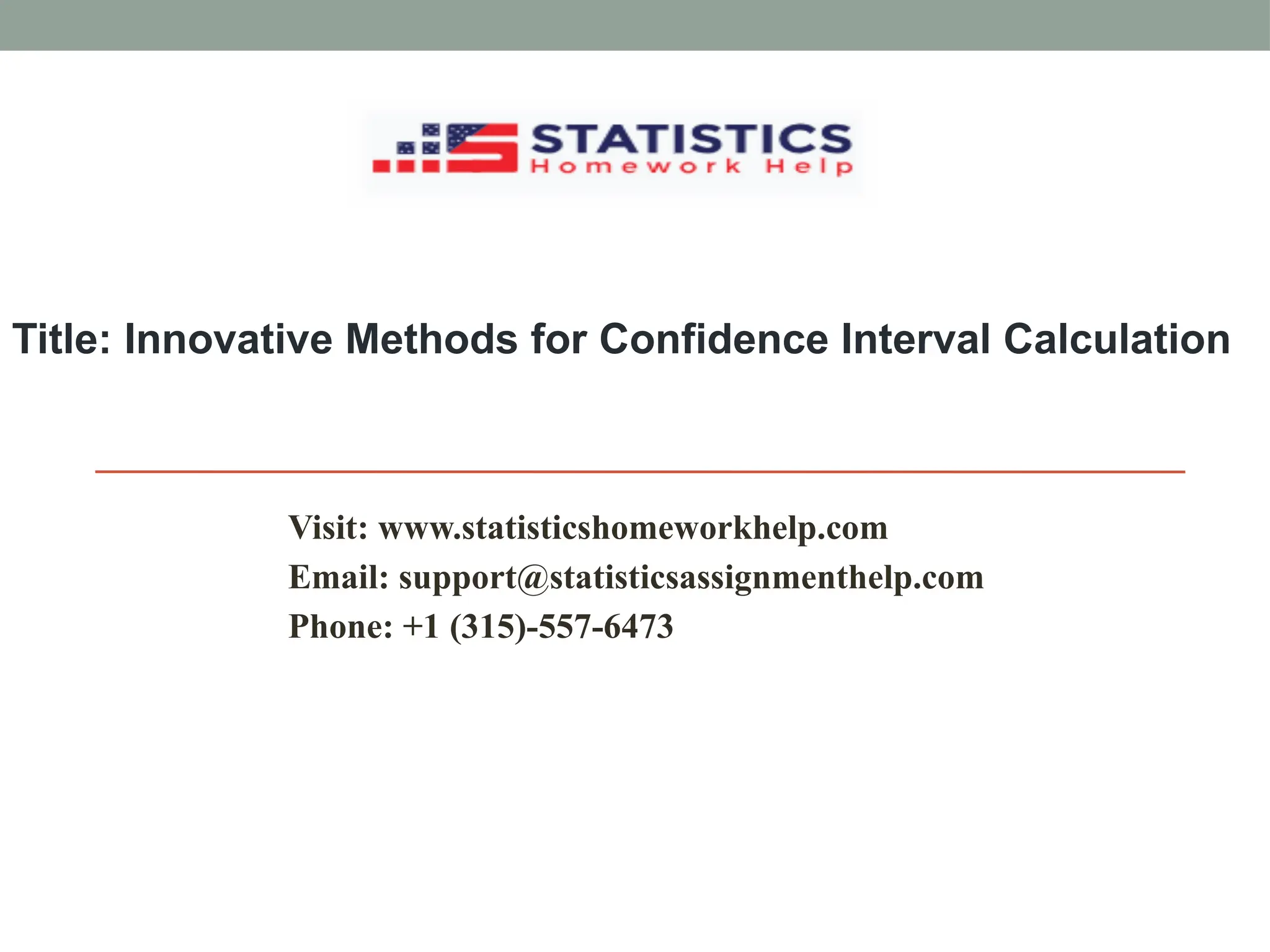 Innovative Methods for Confidence Interval Calculation.pptx