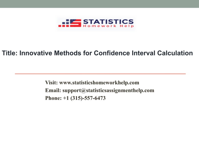 Innovative Methods for Confidence Interval Calculation.pptx