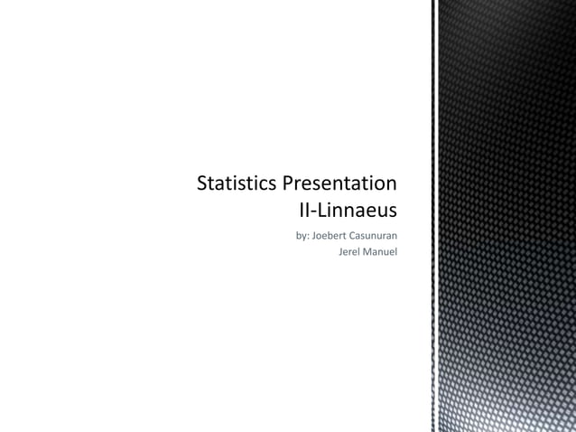 Statistics presentation | PPT