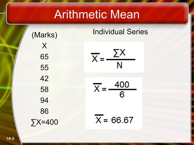 Statistics (Mean, Median, Mode) | PPT