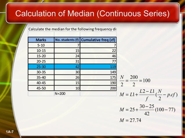 Statistics (Mean, Median, Mode) | PPT