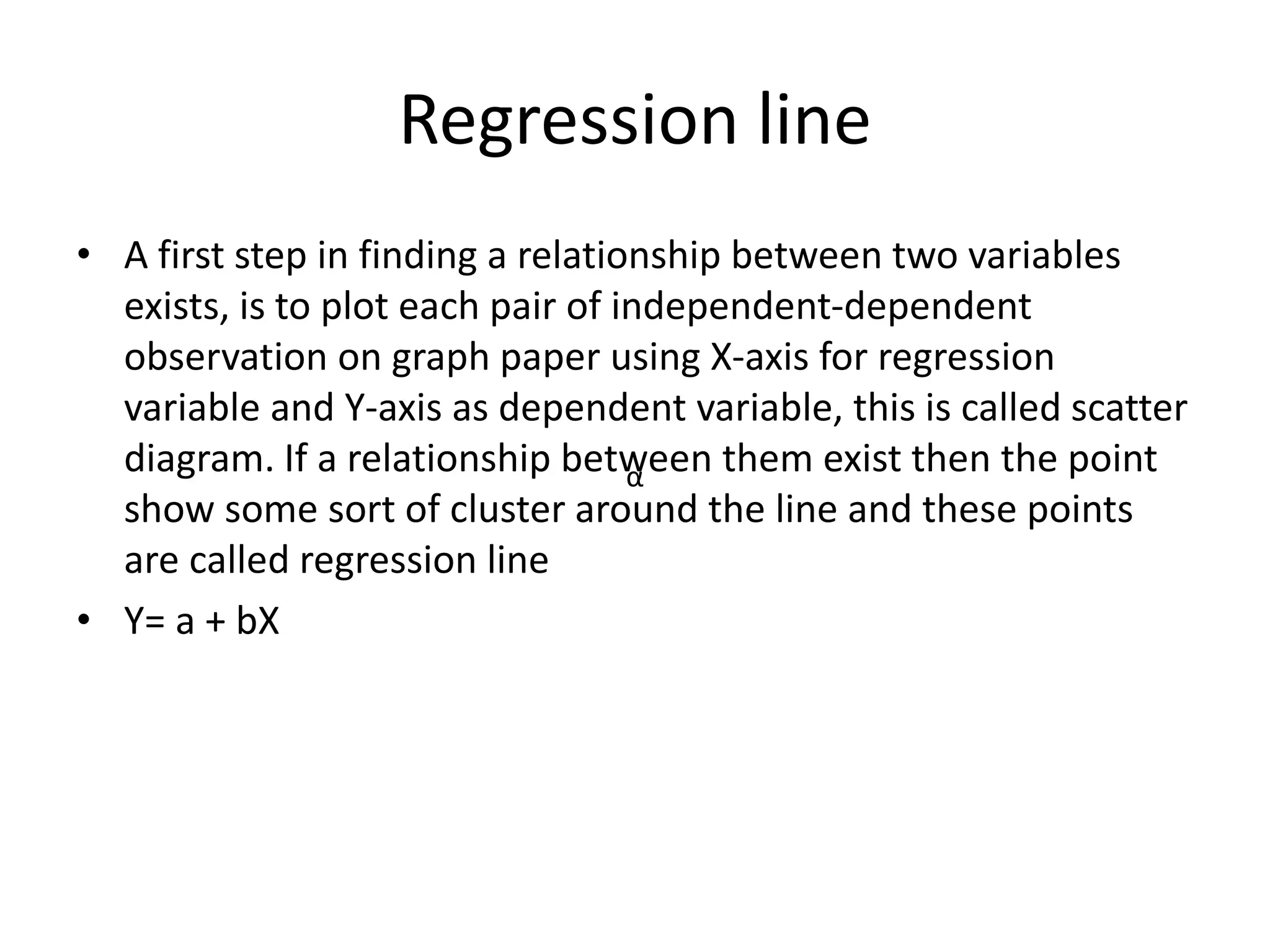 Principle of Least Square, its Properties, Regression line and standard ...