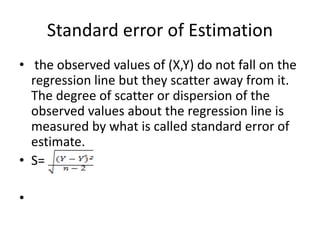 Standard Error Of Estimate