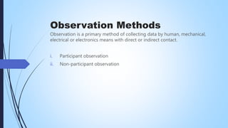 Data Collection | PPTX | Biological Sciences | Science