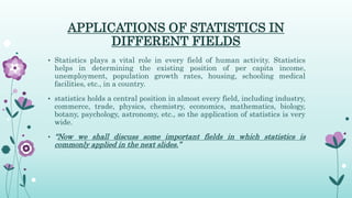 Introduction to Statistics | PPTX | Business | Business and Finance