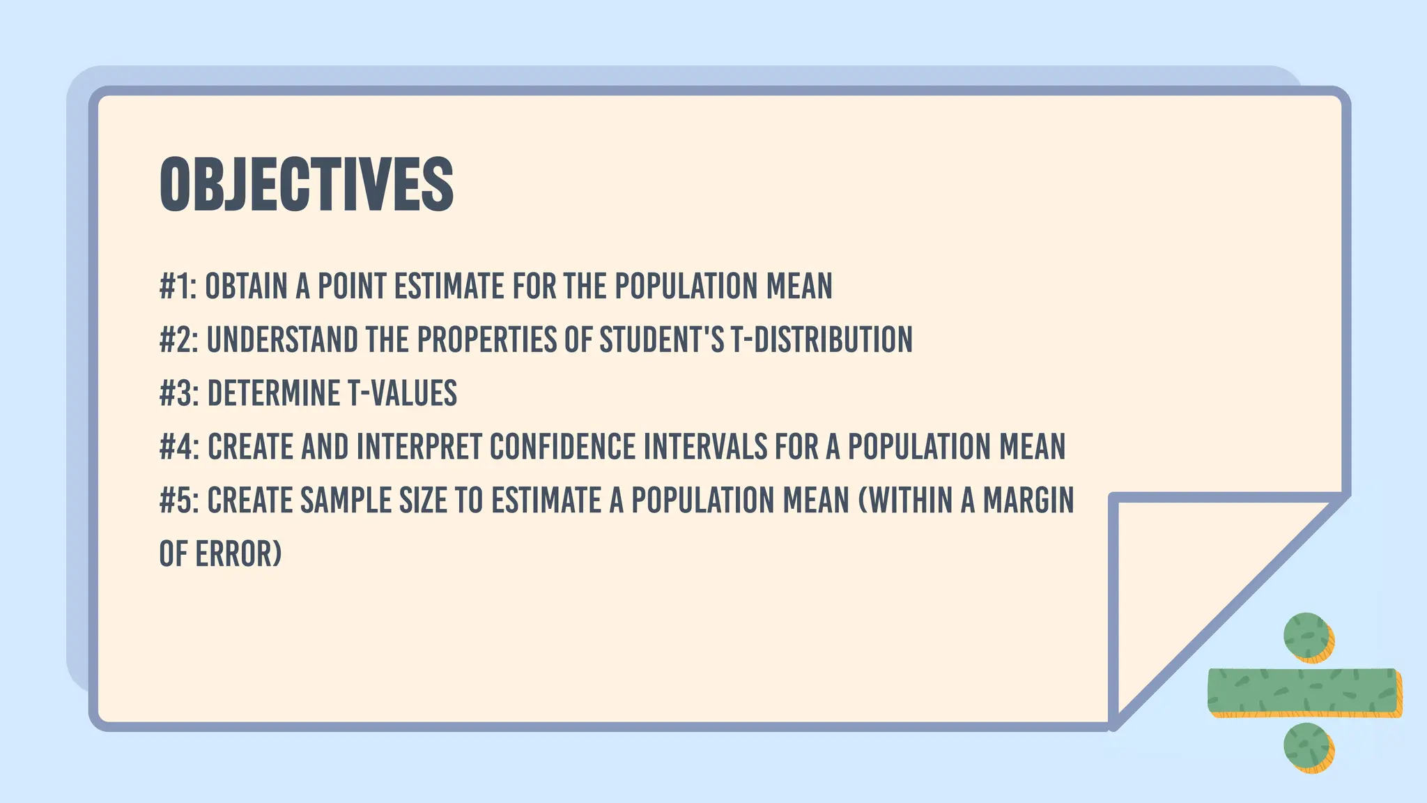 Estimating a Population Mean in Confidence Intervals | PDF