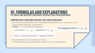 Estimating a Population Mean in Confidence Intervals | PDF