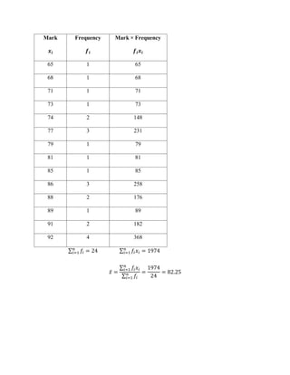 Statistics & Probability | PDF