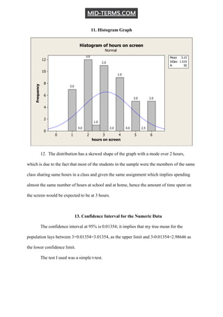 Statistics project | PDF