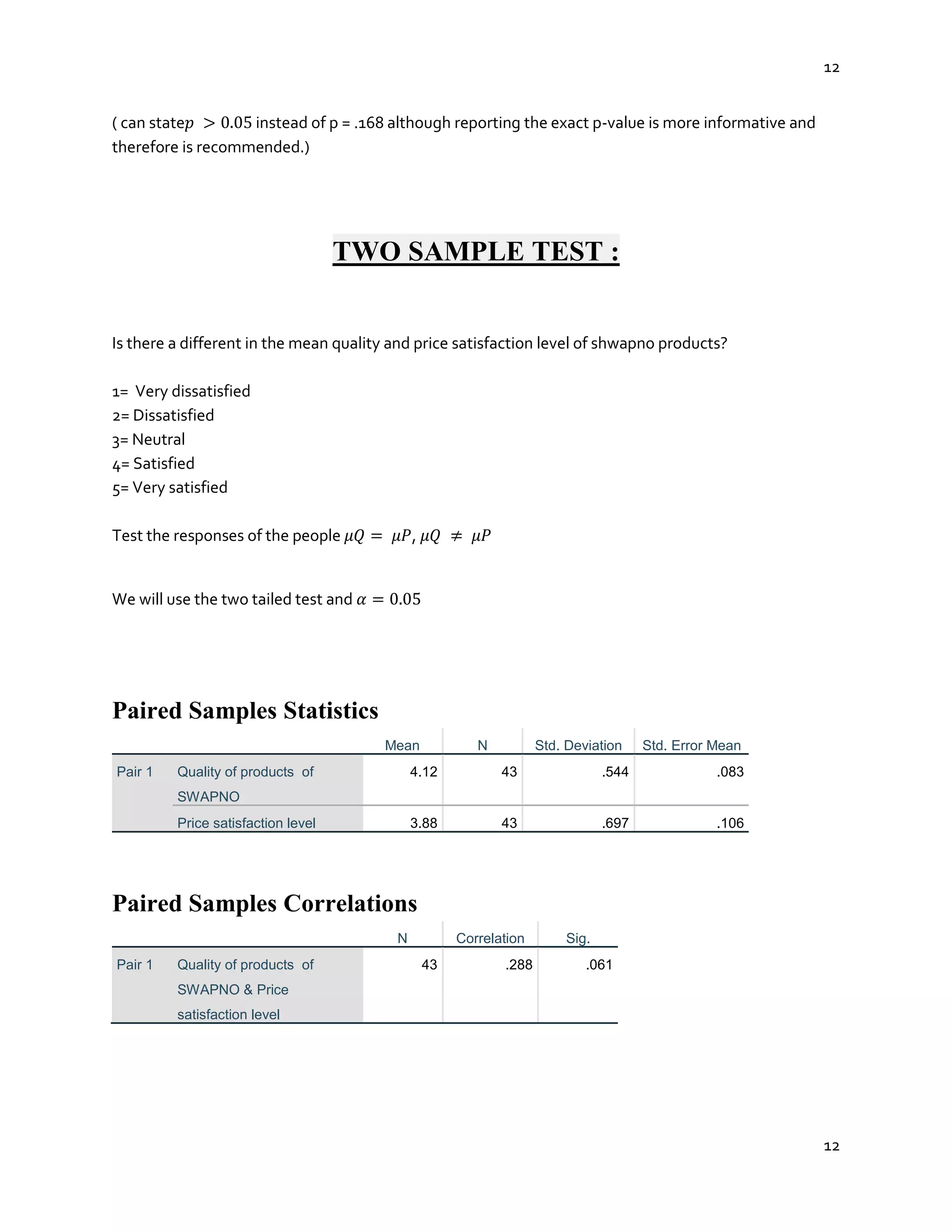 comprehensive study on customer satisfaction of swapno super shop | PDF