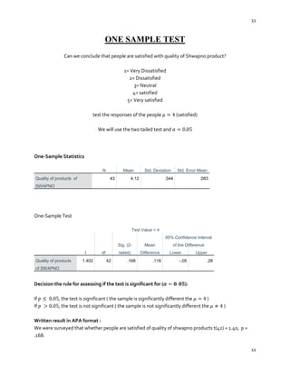comprehensive study on customer satisfaction of swapno super shop | PDF