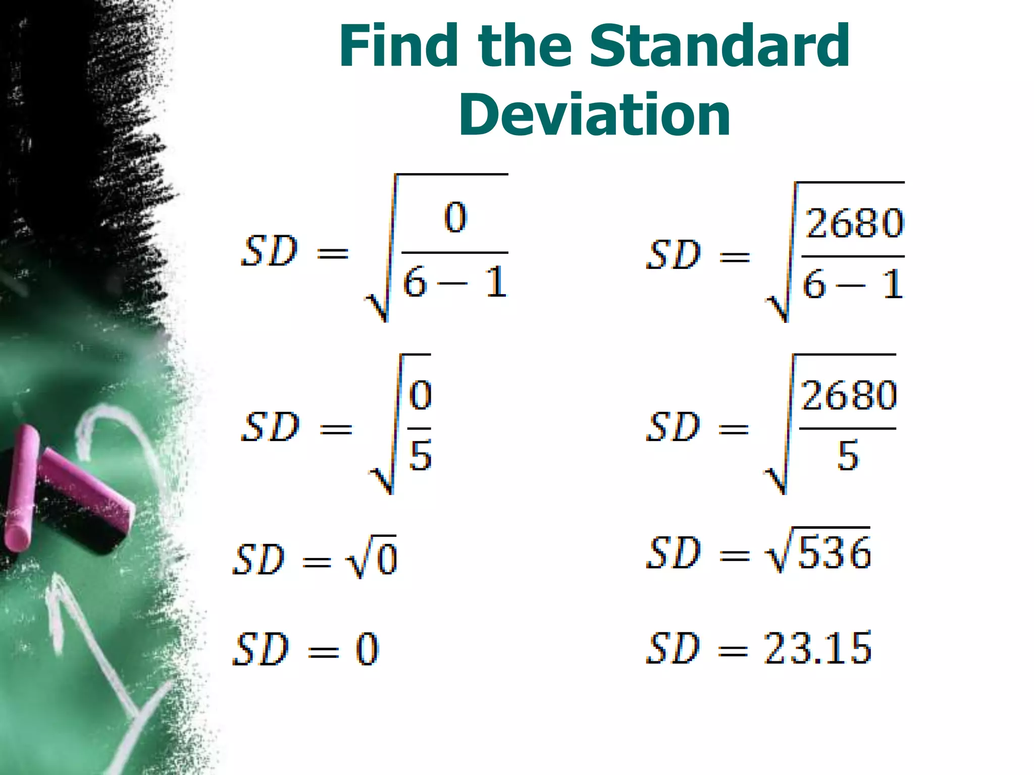 Standard Deviation And Variance Pptx Physics Science