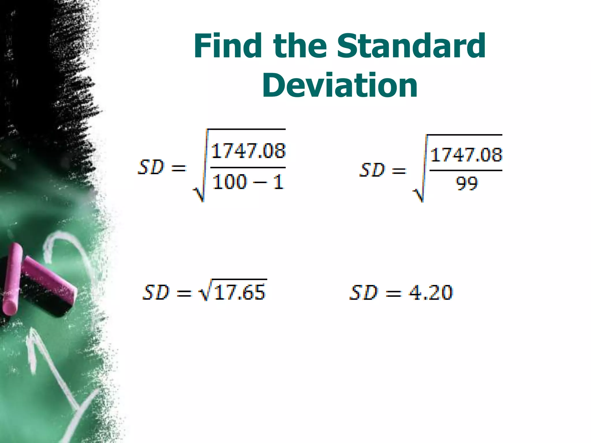 Standard Deviation And Variance Pptx Physics Science