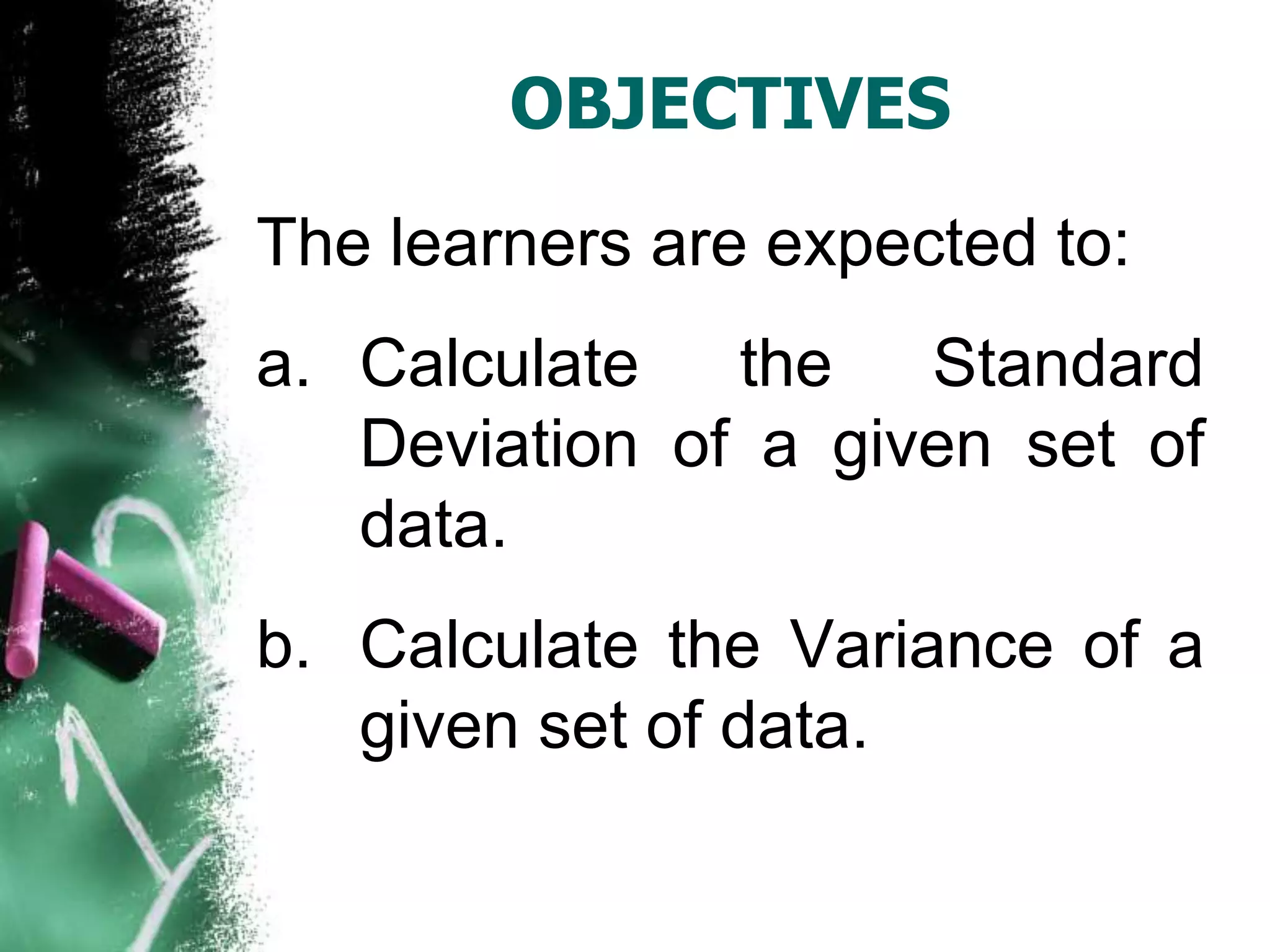 Standard Deviation And Variance Pptx Physics Science
