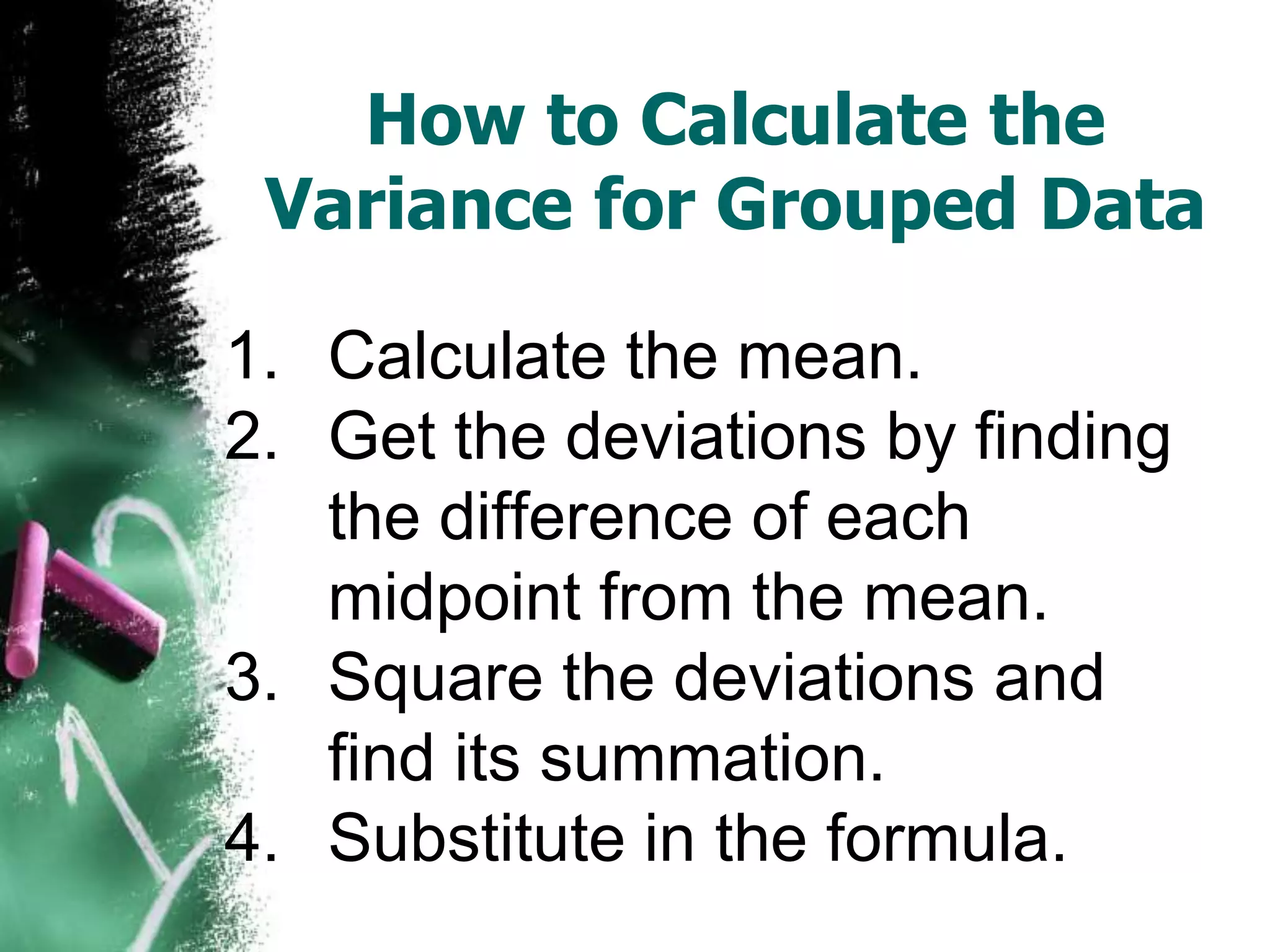 Standard Deviation and Variance | PPTX