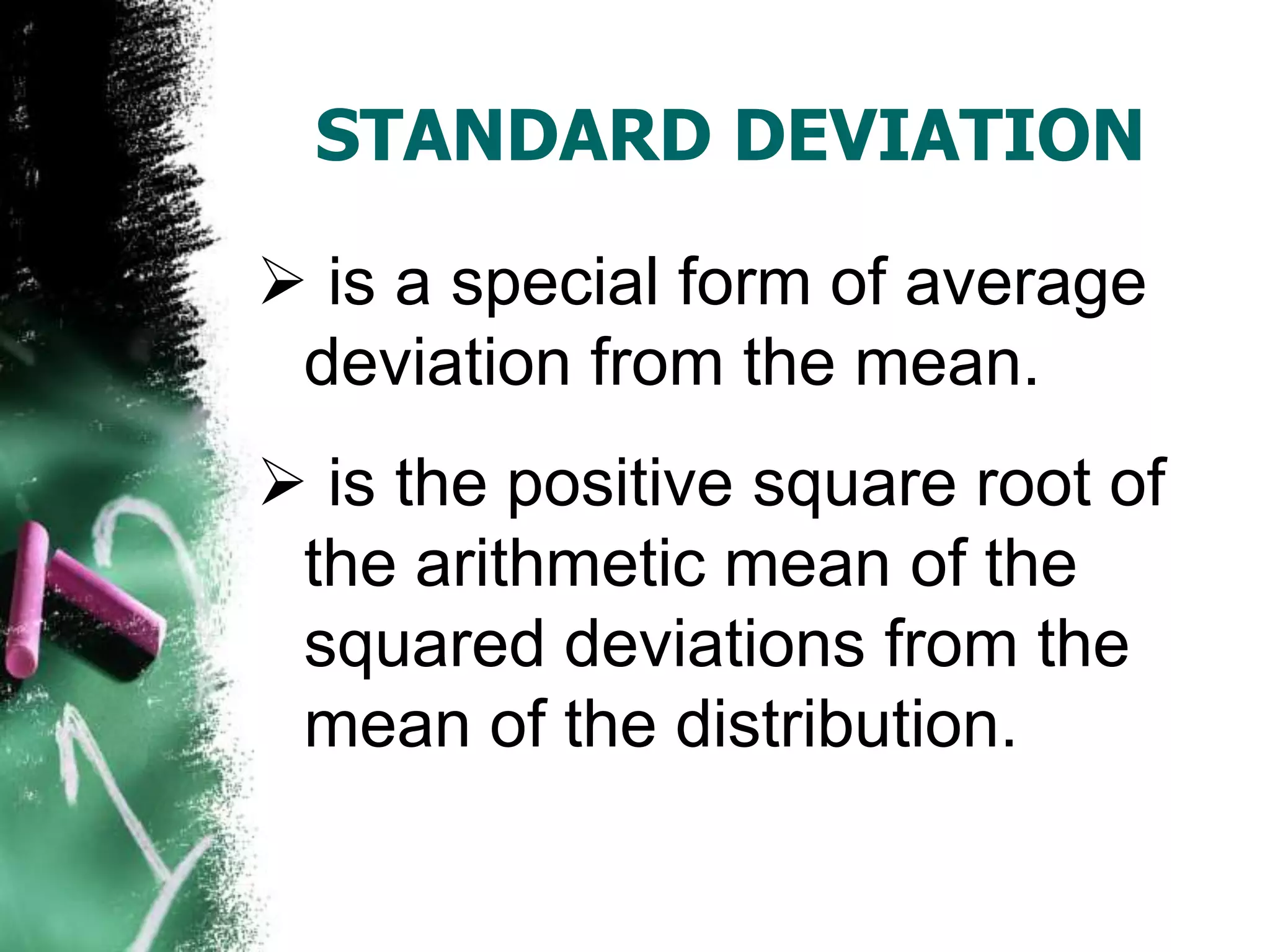 Standard Deviation and Variance | PPTX