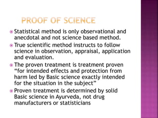 Statistics required in ayurveda? | PPTX