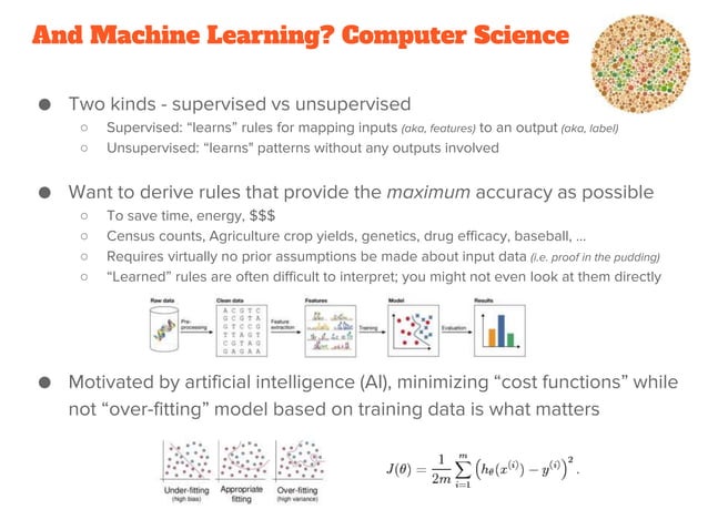 Statistics vs machine learning | PPT