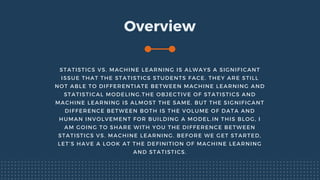 Statistics vs machine learning: which is more powerful | PPTX