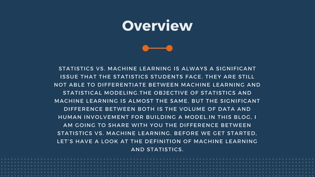Statistics vs machine learning: which is more powerful | PPTX