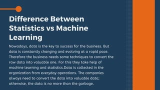 Statistics vs machine learning: which is more powerful | PPT
