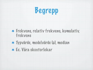 Introduktion i statistik | PDF