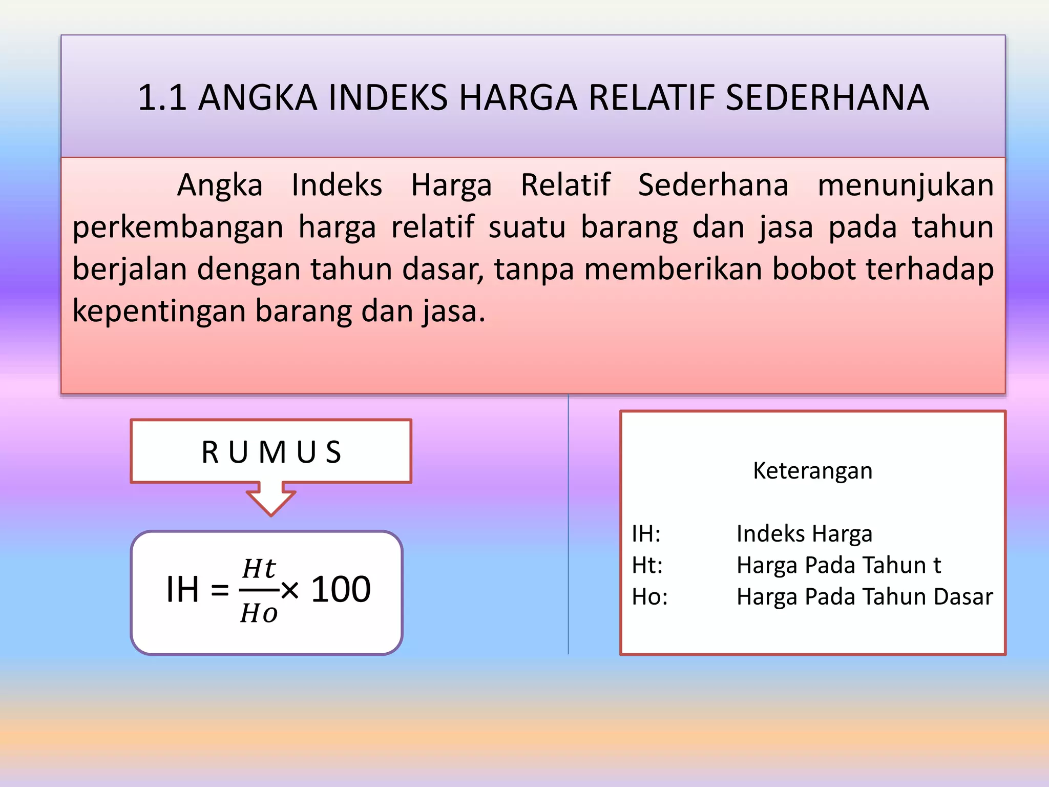 Statistik_ Angka Indeks | PPTX