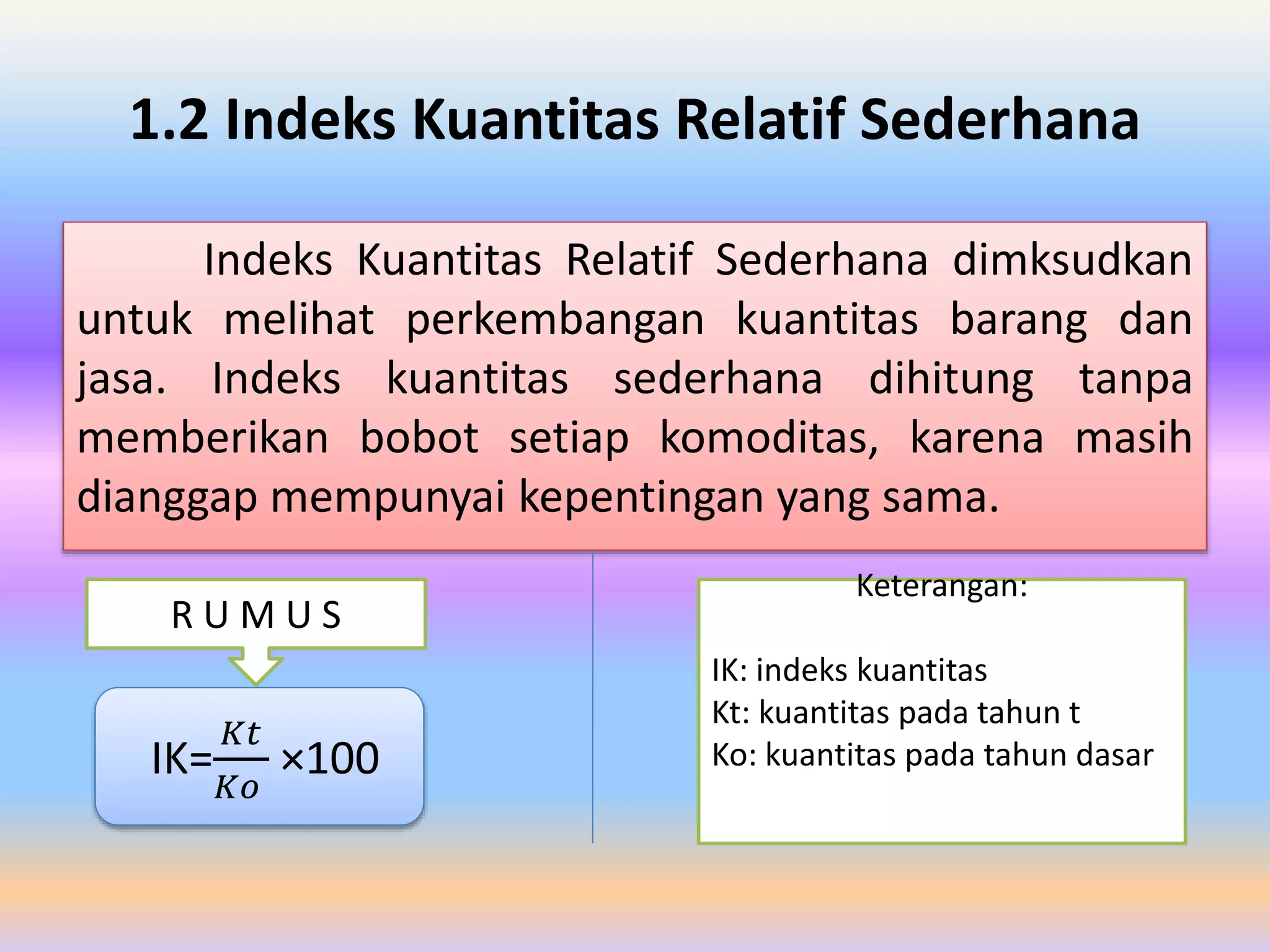 Statistik_ Angka Indeks | PPTX
