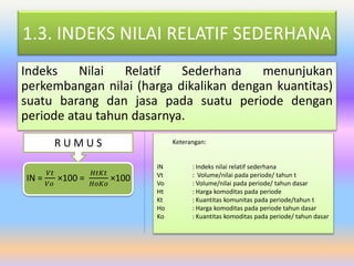 Statistik_ Angka Indeks | PPTX