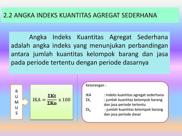 Statistik_ Angka Indeks | PPTX