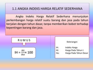 Statistik_ Angka Indeks | PPTX