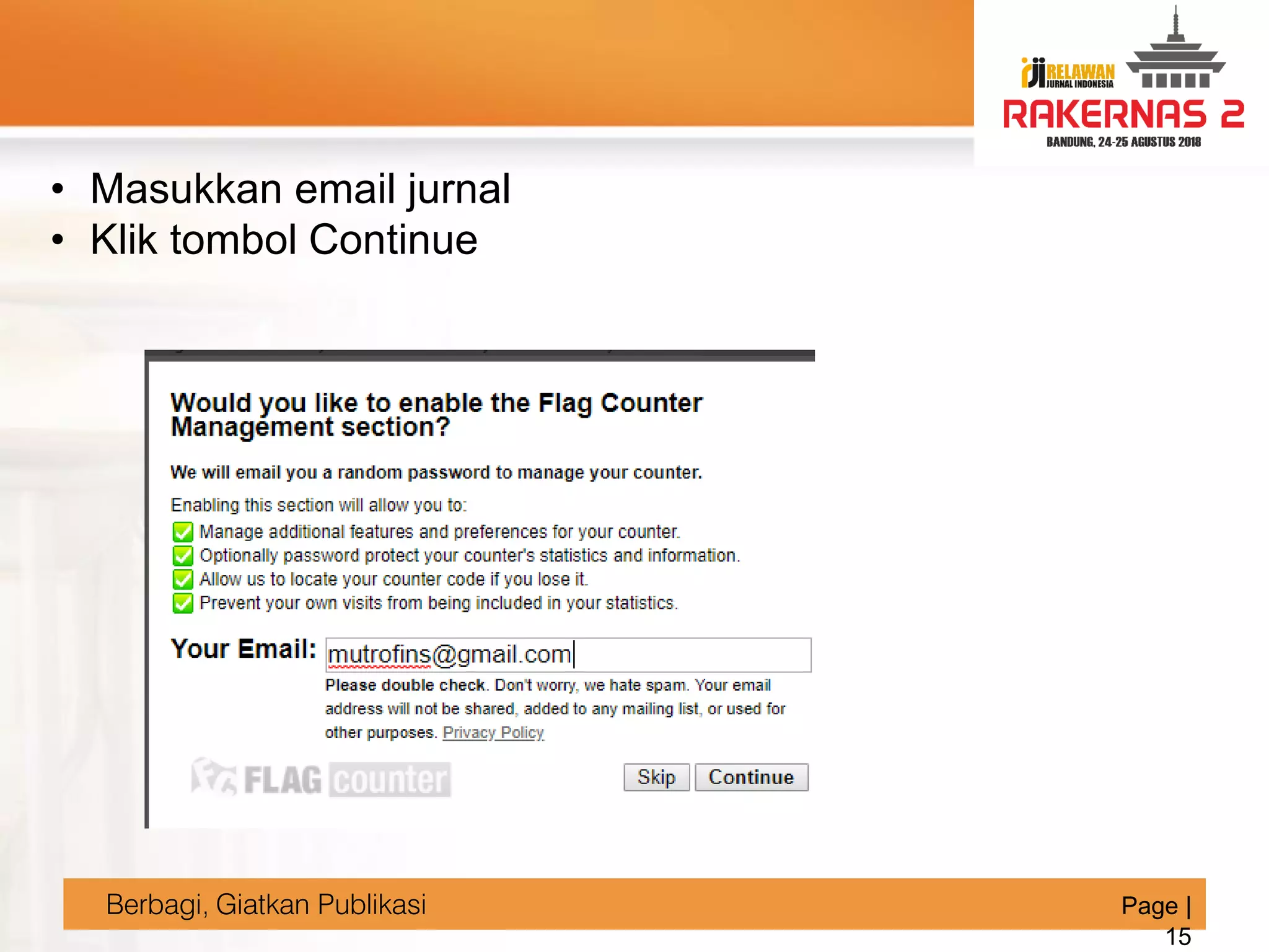 STATISTIK COUNTER PADA OJS | PDF