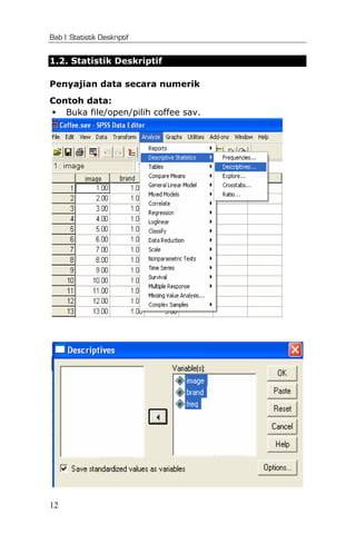 Statistik deskriptif-spss | PDF