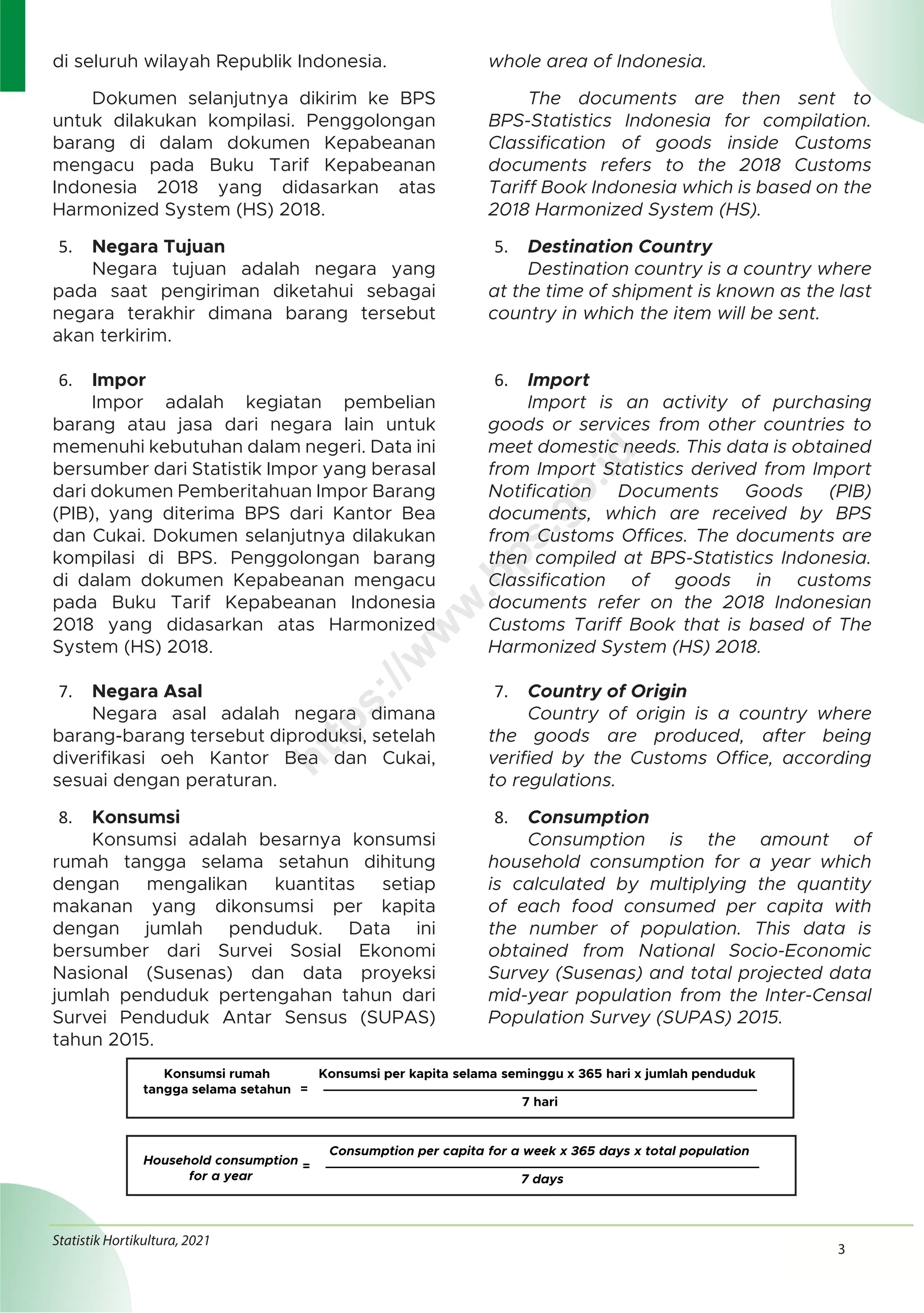 Statistik Tanaman Hortikultura Tahun 2021 | PDF