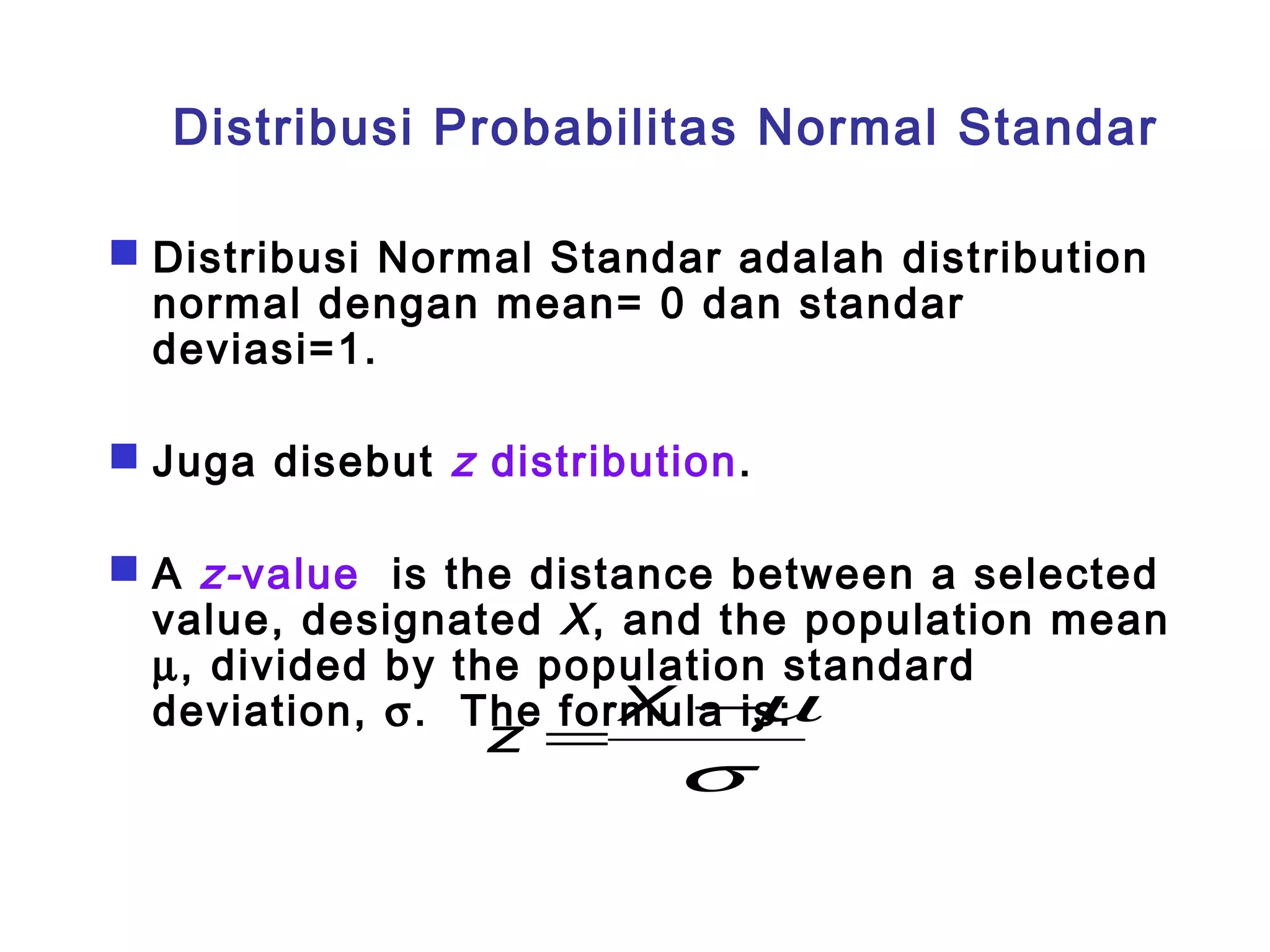 Statistik 1 6 distribusi probabilitas normal | PPT