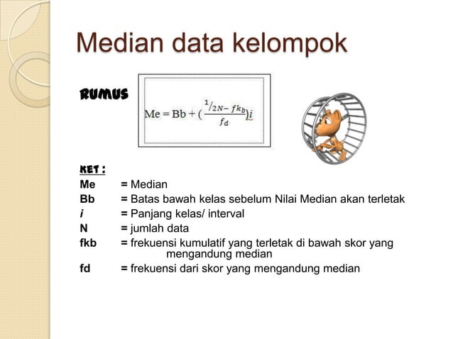 Statistik 2 mean,median,modus data kelompok | PPTX