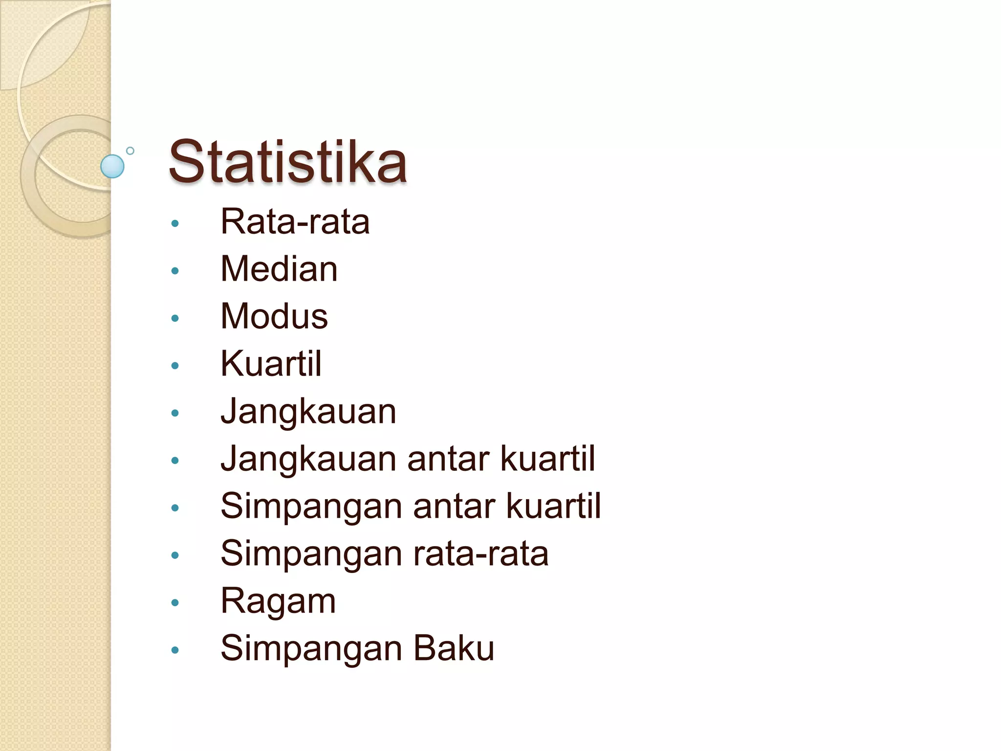 Rumus Statistika | PPTX