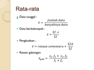 Rumus Statistika | PPTX