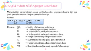 Statistika 5. angka indeks | PPTX