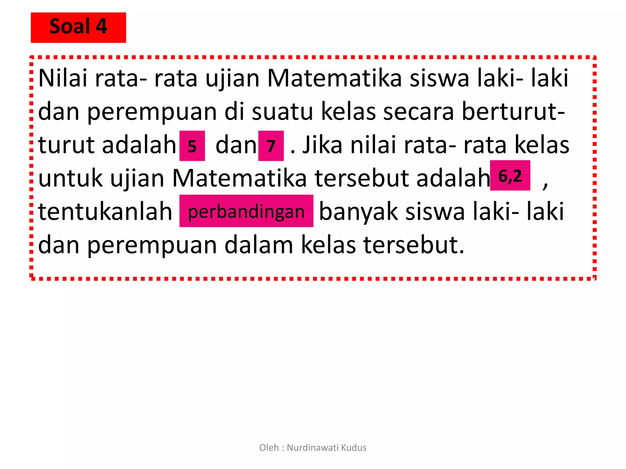 Statistika rata - rata gabungan | PPTX