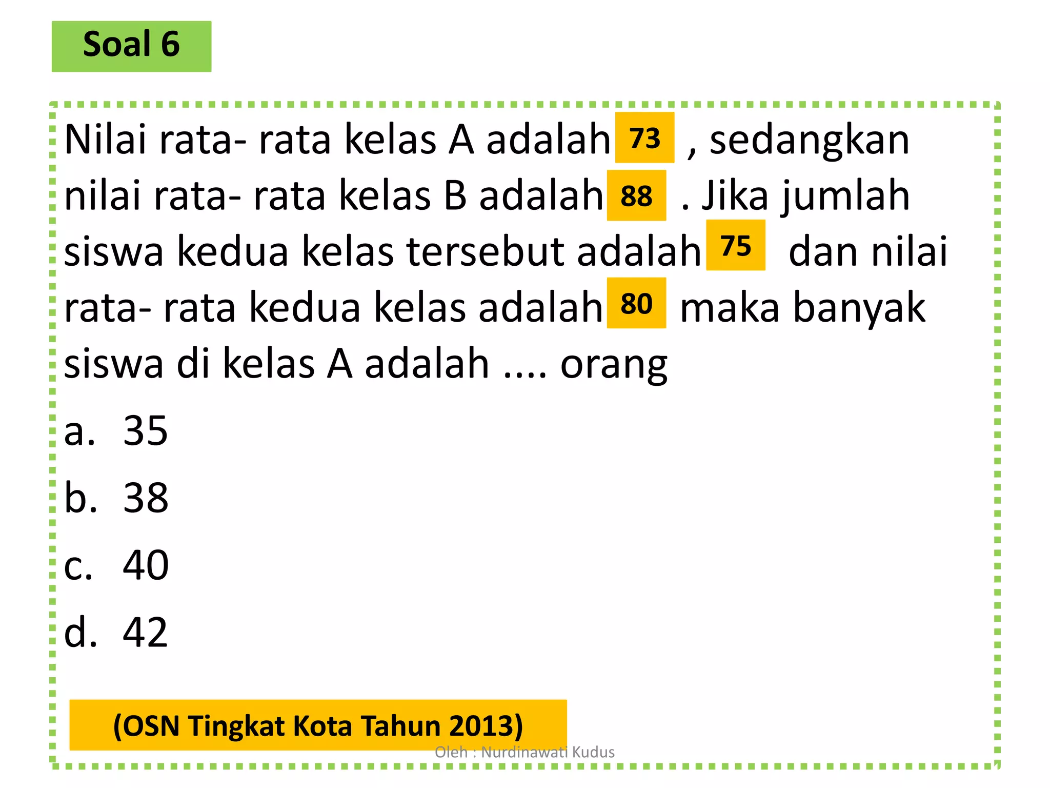 Statistika rata - rata gabungan | PPTX