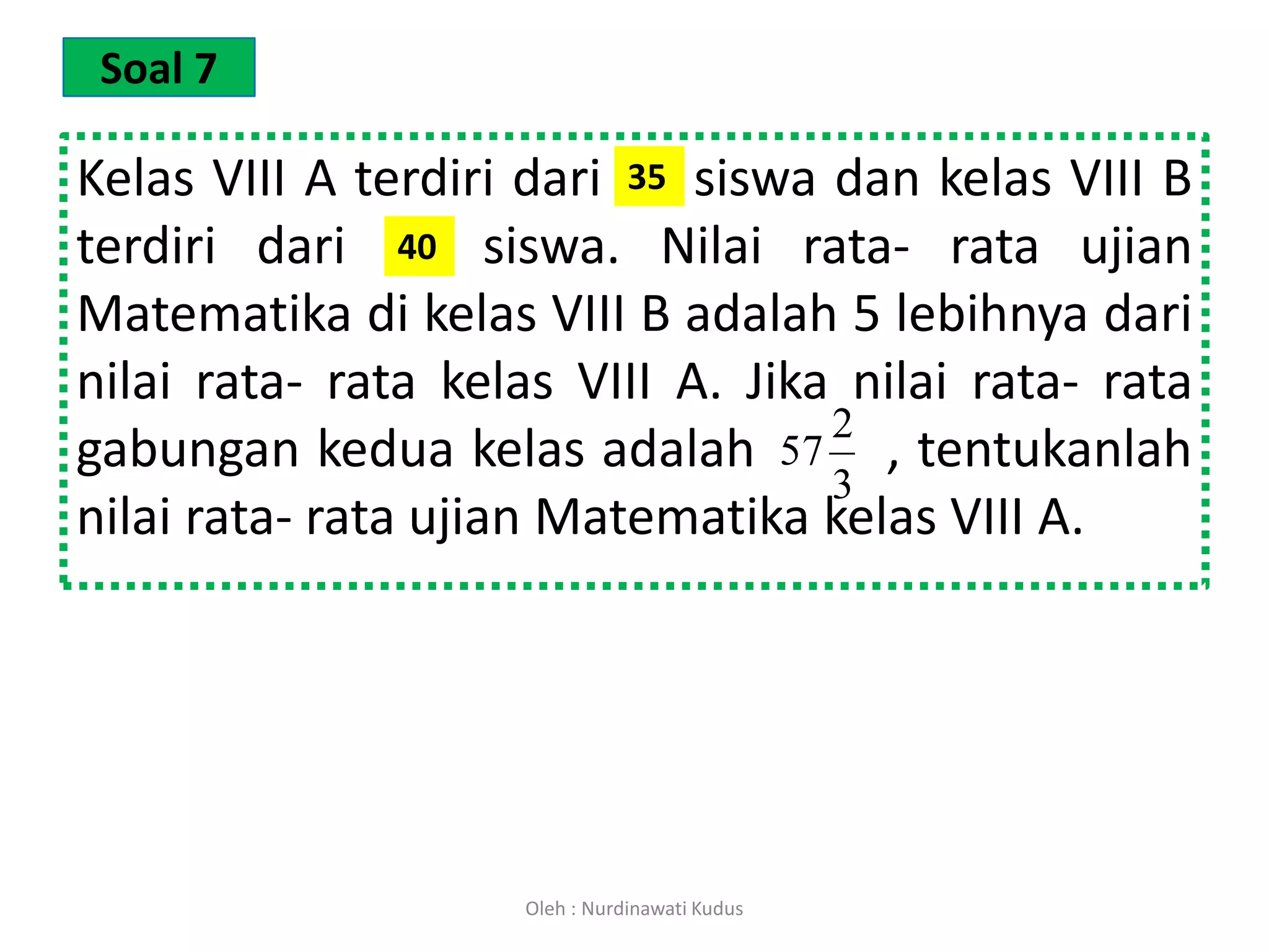 Statistika rata - rata gabungan | PPTX
