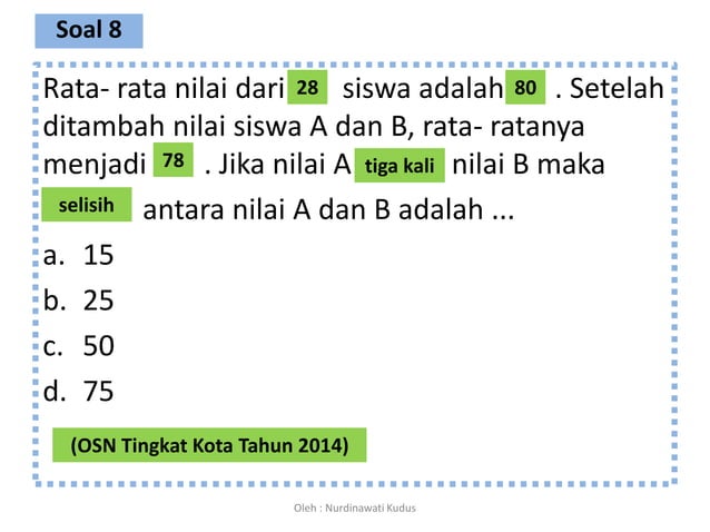 Statistika rata - rata gabungan | PPT
