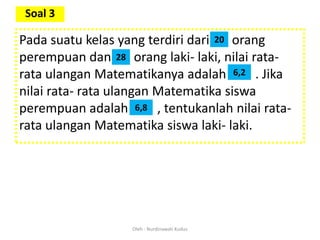 Statistika rata - rata gabungan | PPTX