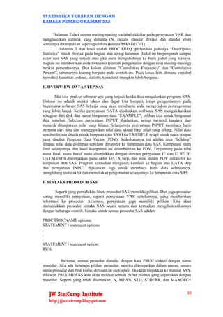 Statistika terapan-dengan sas | PDF