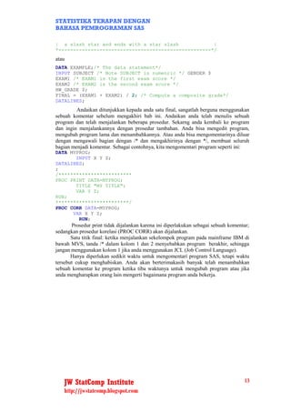 Statistika terapan-dengan sas | DOC