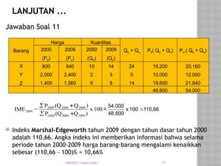 Statistika dalam angka Indeks stattistik deskriptif | PPT